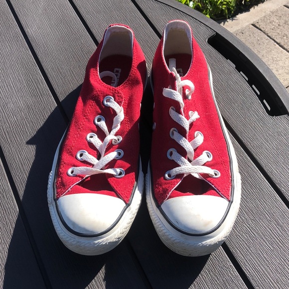 Converse | Shoes | Converse All Star Red Low M4 W6 | Poshmark